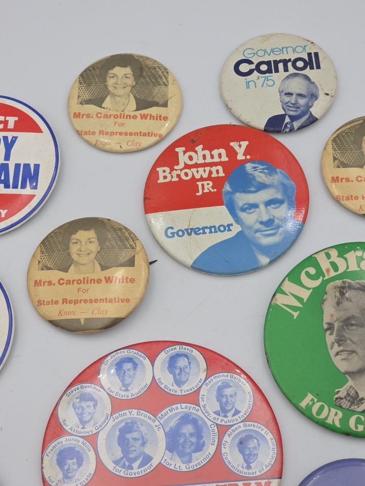 Political Pins/Buttons Governor President Bush Carter | eBay