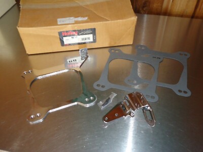 New NOS Holley Throttle Cable Linkage Bracket 90747 4-Barrel Carburetor ...