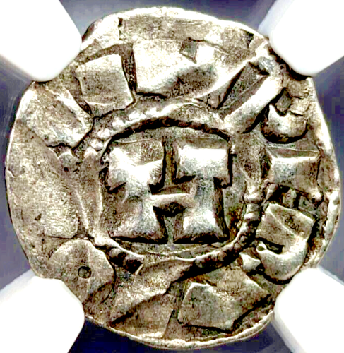 Enrico III NGC AU 58 Lucca Silver Denier Knights Templar Italy Holy ...