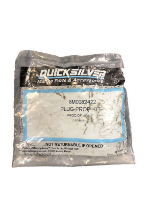 CC@1.66 New Oem Quicksilver Plug Prop Kit Qty (5) Part No. 8M0082422 | eBay