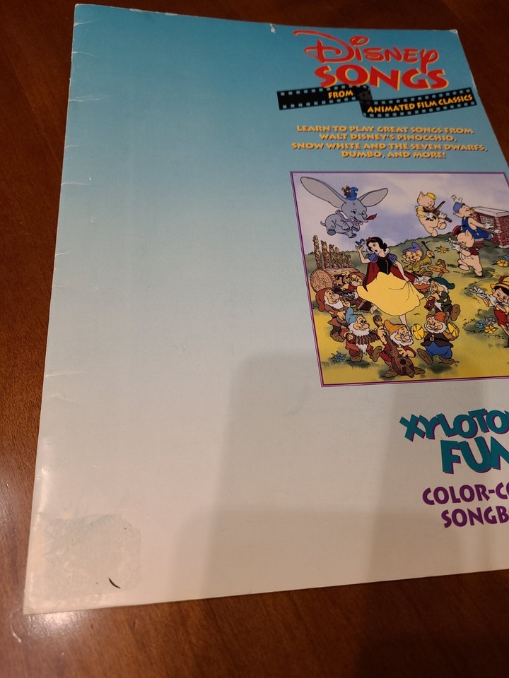 Disney Songs From Animated Fil Classics Xylotone Fun Color-Coded ...