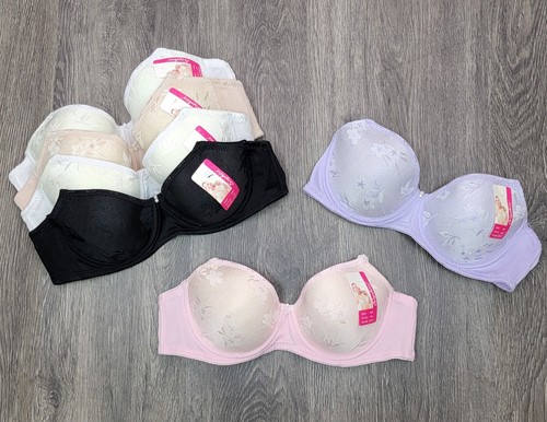 32B 34B 36B 38B Woman Underwire Floral Pattern Underwear Bra Lingerie 6 ...