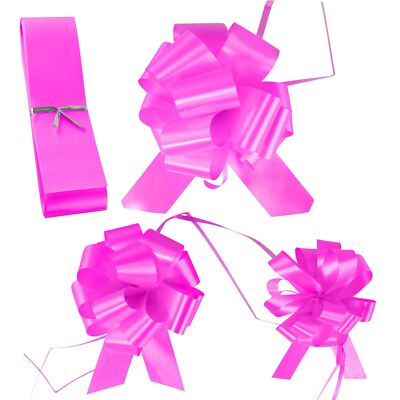 PP Pull Bows - Choose Quantity - 18mm, 30mm or 50mm Size - Fuchsia ...