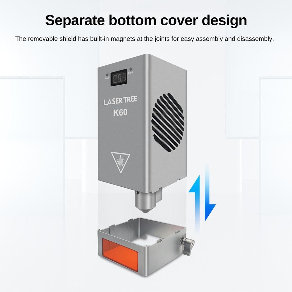Upgrade 60W LASER TREE K60 Laser Module Head for Laser Engraving ...