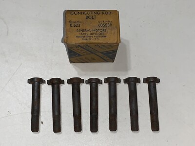 1933 - 1936 CHEVROLET CAR TRUCK (7) CONNECTING ROD BEARING CAP BOLT NOS ...