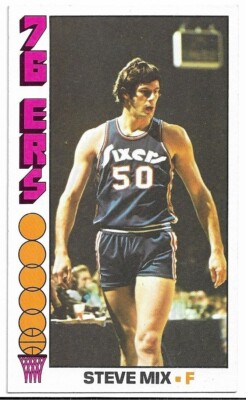 STEVE MIX 1976-77 Topps Basketball card #21 Philadelphia 76ers NR MT | eBay