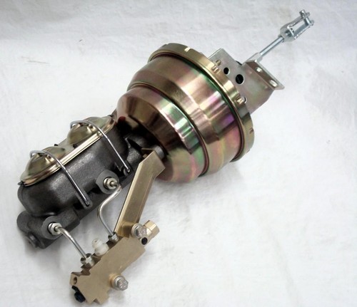8" Dual Zinc Street Rod Power Disc Disc Booster Master Cylinder ...