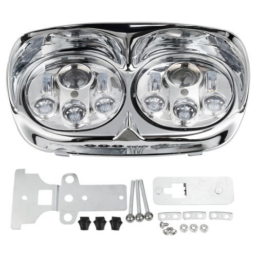 Inner Outer Fairing Dual Headlight Fit For Harley Road Glide FLTR 1998 ...