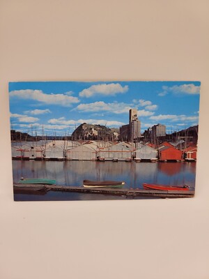 Postcard Boathouses Boats and Boathouse Village Red Wing Minnesota | eBay