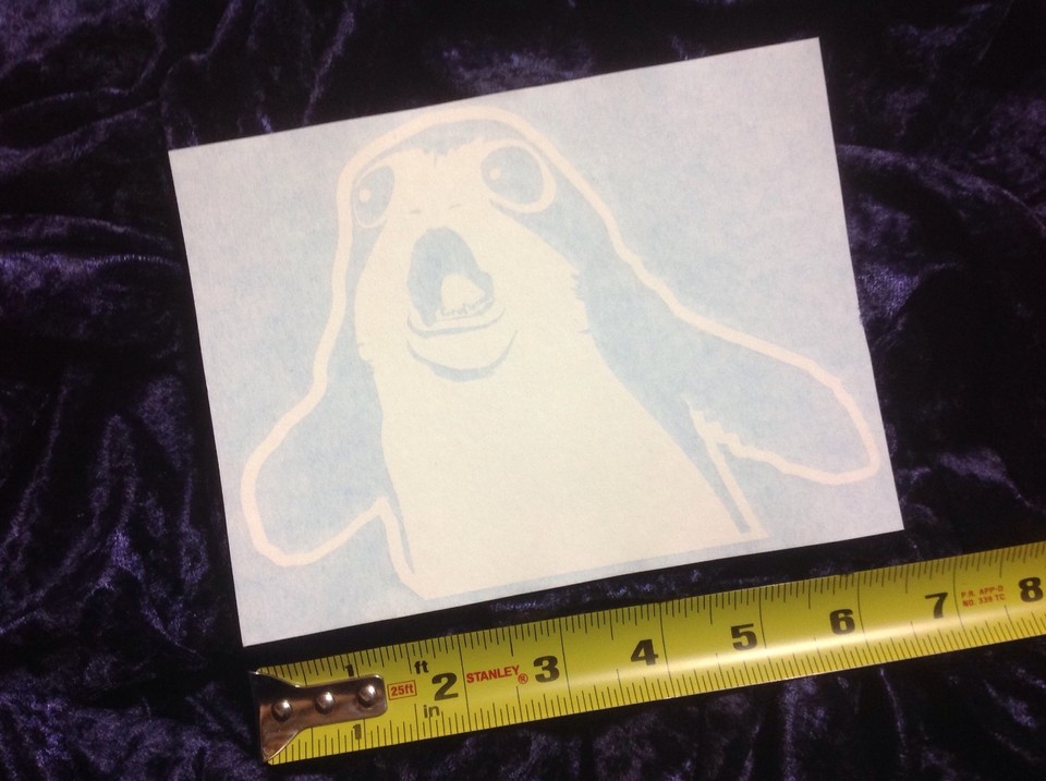 Porg Star Wars Vinyl Decal Bumper Sticker | eBay