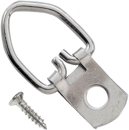 100 Pack D-Ring Picture Hangers with Screws for Hanging Clock Paintings ...