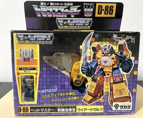 Transformers G1 Headmaster Weird Wolf D-86 Toy with Box, Used | eBay