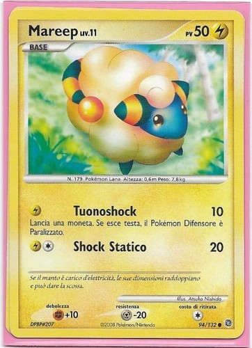 POKEMON MAREEP LIV.11 94/132 SECRET WONDERS COMUNE THE REAL_DEAL SHOP ...