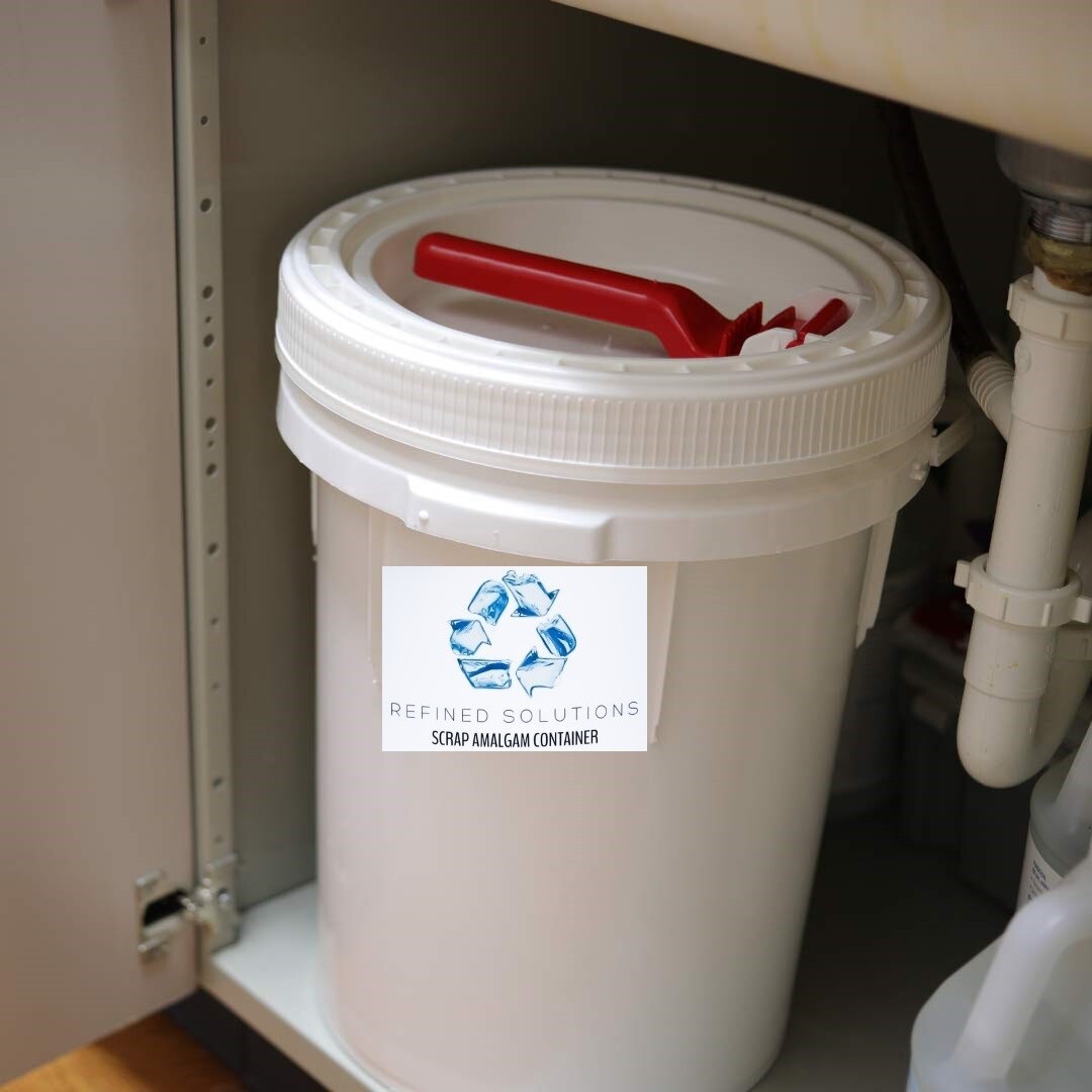 Scrap Amalgam 5 Gallon Recycle Bucket | Medical Dental Waste Disposal ...