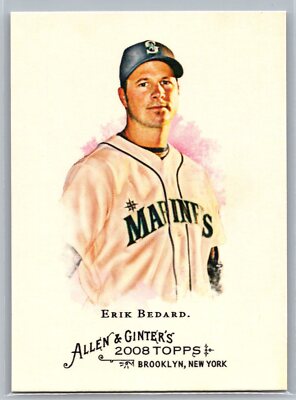 2008 Topps Allen & Ginter Baseball #220 Erik Bedard Seattle Mariners | eBay