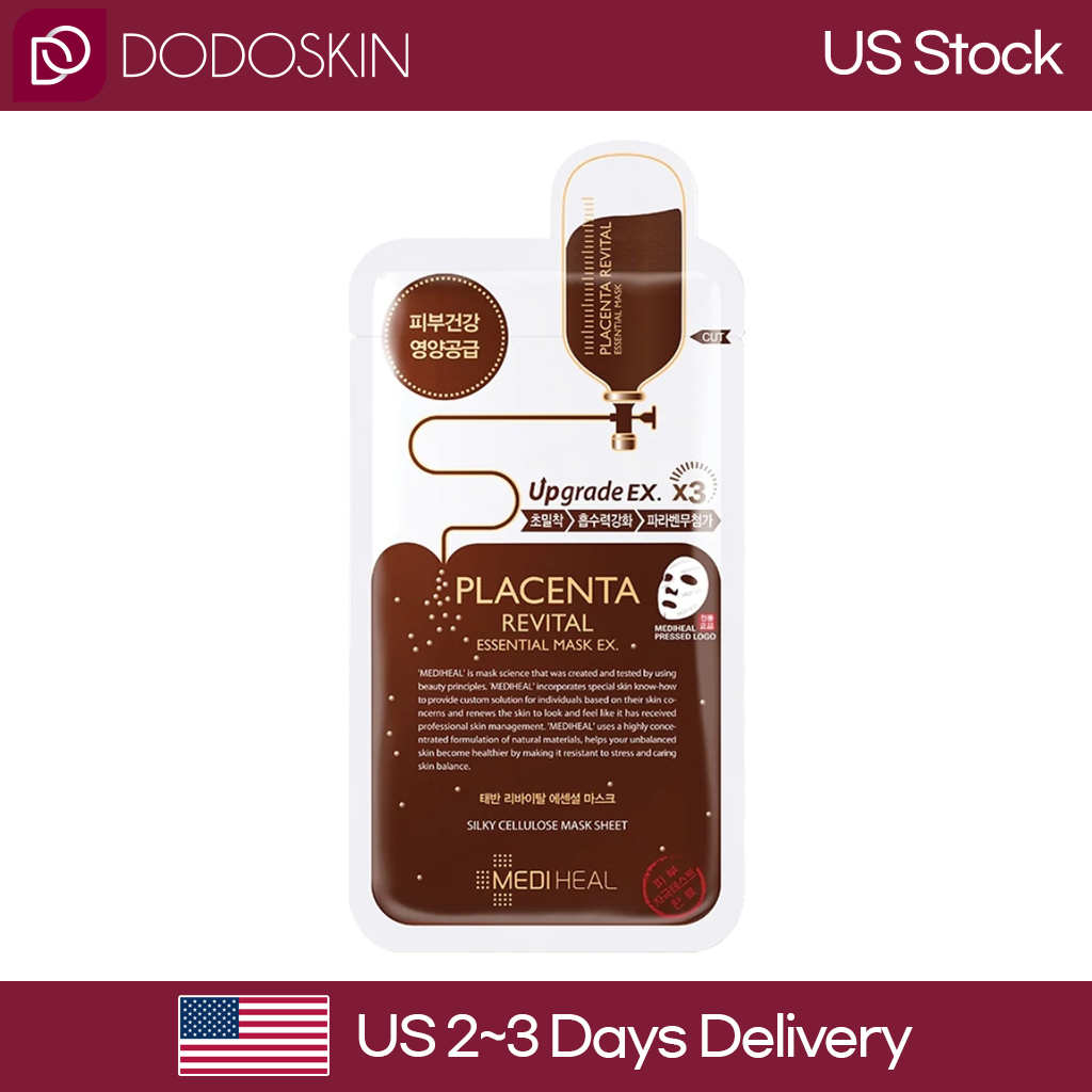 US SELLER MEDIHEAL Placenta Revital Essential Mask Sheet 10ea | eBay