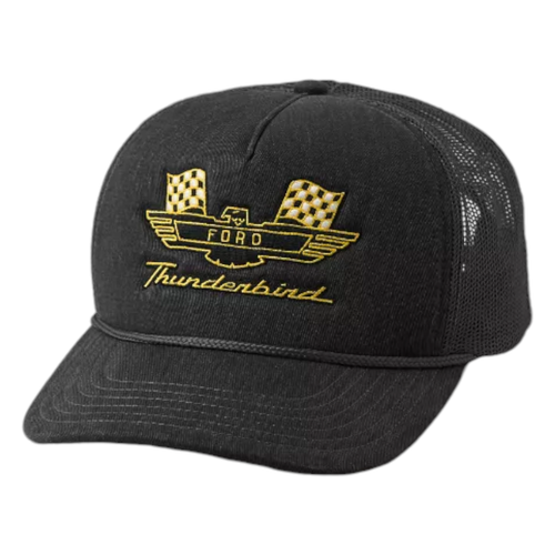 Ford Thunderbird Logo Black Mesh Back Snapback Trucker Hat Cap | eBay