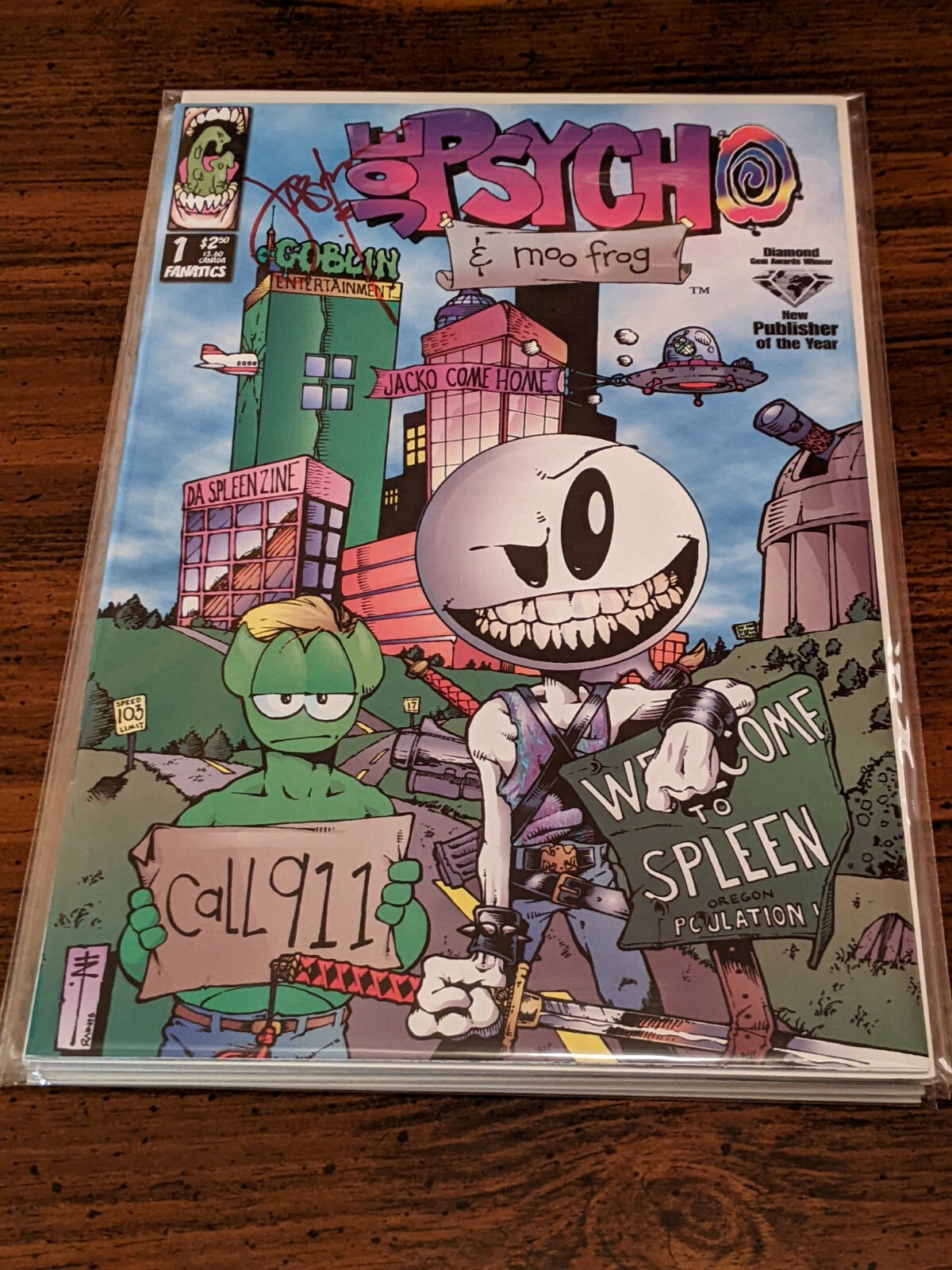 JOE PSYCHO AND MOO FROG 97 #1-4 and color special all signed NM or ...