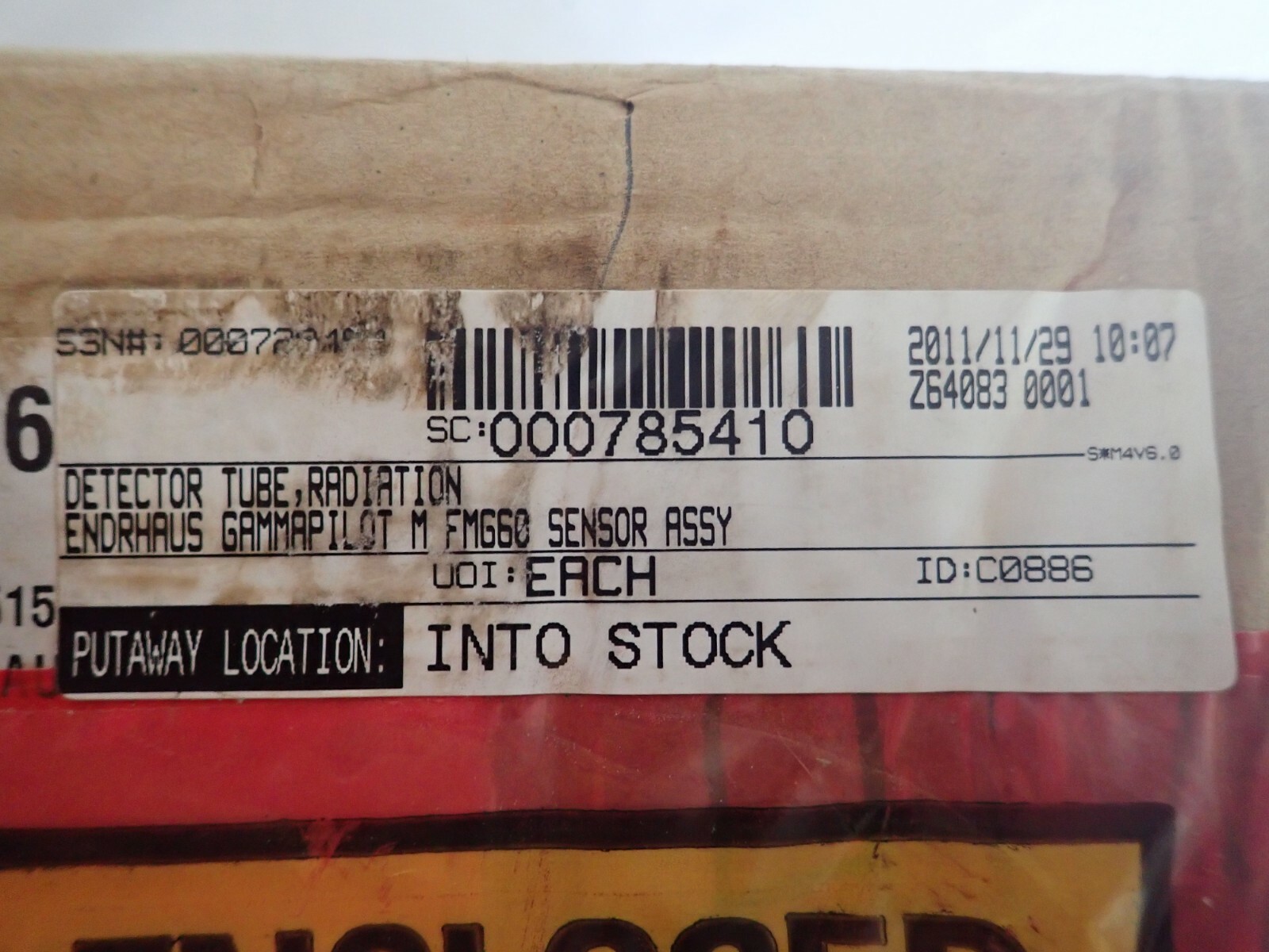 ENDRESS+HAUSER 52028503 GAMMAPILOT M FMG60 SENSOR ASSY RADIATION ...