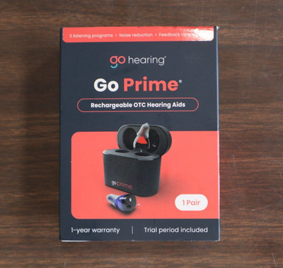 Go Hearing - Go Prime Rechargeable OTC Hearing Aids with Charging Case ...