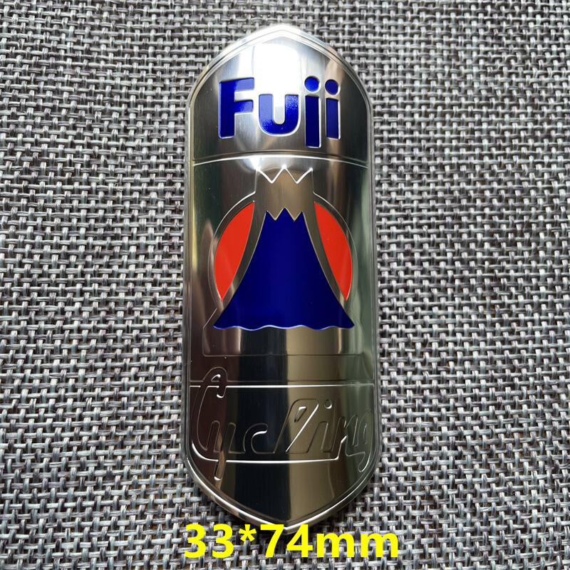 2pcs fuji JapaneseVintage Bicycle Head Badge Tag Bike Emblem Decals ...