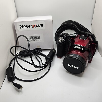 Nikon Coolpix P500 12.1MP Digital Camera 36x Zoom HD 1080p For Parts ...