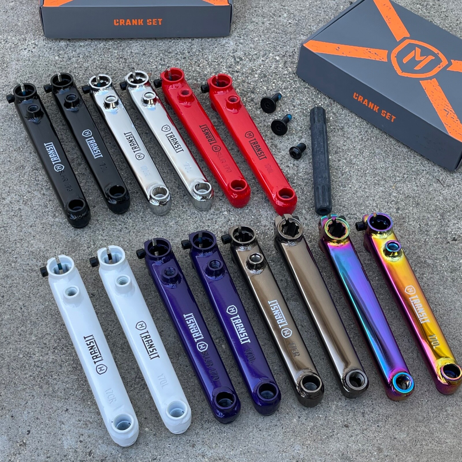 MISSION TRANSIT V2 CRANK 3 PIECE BMX CRANKS FIT CULT SUBROSA KINK ...