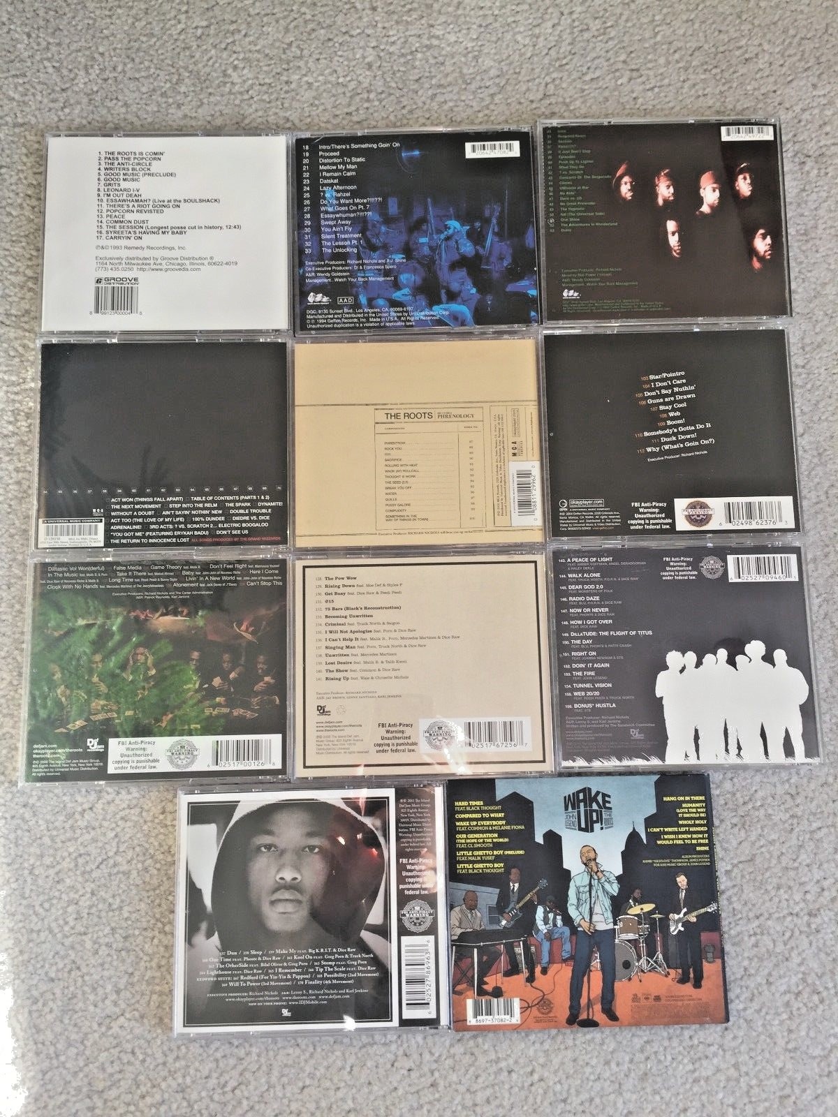 The Roots 11 CD LOT Black Thought, Questlove (Game Theory, Do You Want ...
