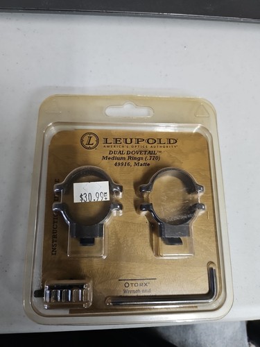 Leupold Dual Dovetail Medium Rings (.770) 49916 Matte | eBay