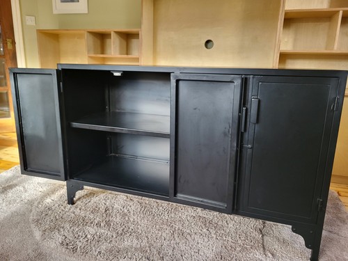 MADE Locker-style Sideboard Cabinet and Storage Unit black metal | eBay