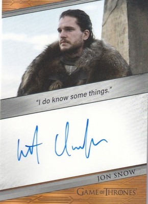 Game of Thrones: The Great Houses Autograph Card Kit Harington as Jon ...