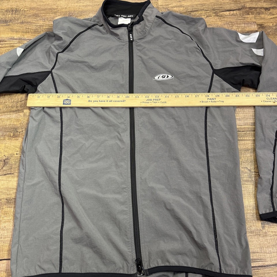 Louis Garneau Cycling Wind Jacket Size XL Gray Windbreaker | eBay