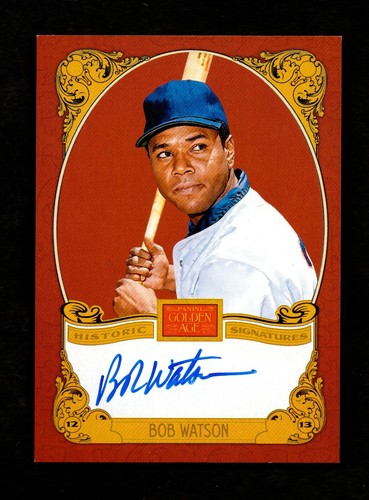 2013 Golden Age Historic Signatures BOB WATSON Houston Astros HOF RIP ...