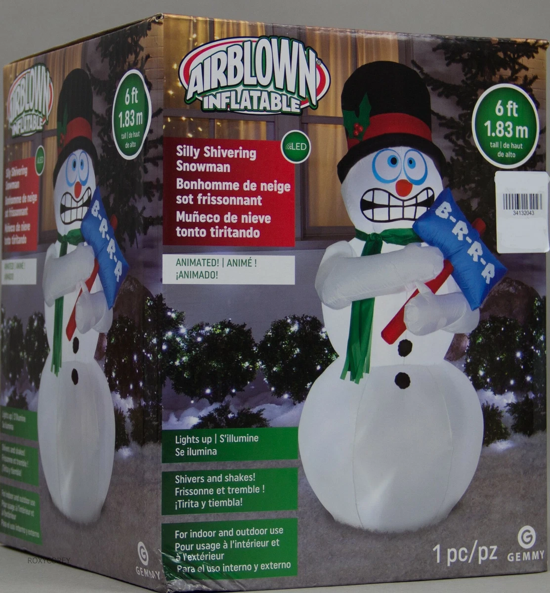 Shivering Snowman Inflatable