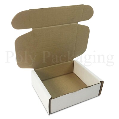10 x WHITE Posting Boxes 140x130x50mm(5.5x5x2") Small Gift Postal ...