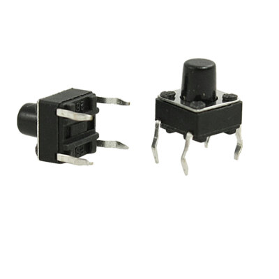 100 Stk 6x6x7mm momentane taktile Tact Taster Schalter 4 Pin DIP ...