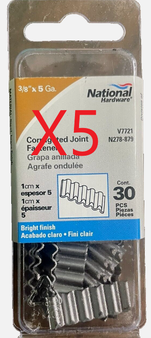 3/8" Corrugated Joint Fasteners (3 PACK) 90 FASTNERS | eBay
