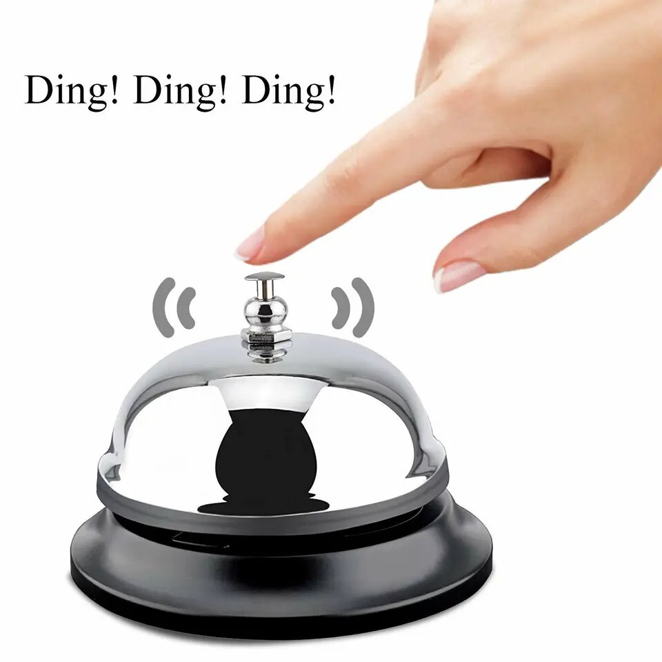 Desk Bell Customer Service Counter Call Bells Large Bank Clinic Office ...
