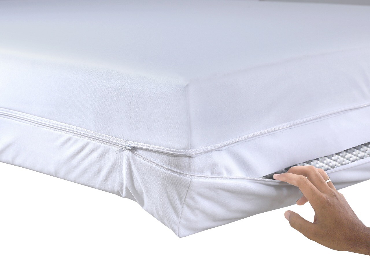 Waterproof Zipped Mattress Cover Anti bed Bug zip matress Protector ...