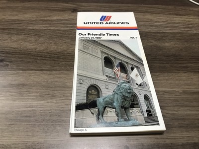 United Airlines Flight Schedule Jan 31, 1987 | eBay