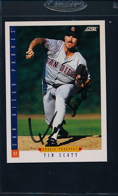 1993 Score #251 Tim Scott Padres Signed Auto *42454 | eBay