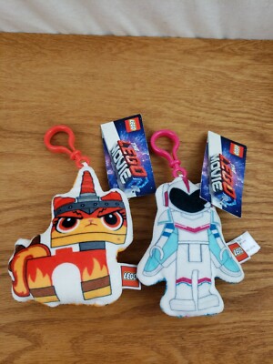 Lego Movie 2, Lot of 2, Sweet Mayhem & Angry Kitty Clips, Plush, New w ...