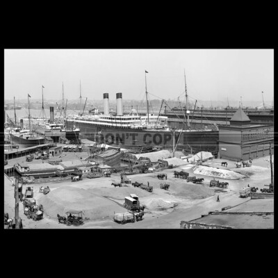 Photo B.004015 RMS BALTIC 1904 WHITE STAR LINE NEW YORK PAQUEBOT OCEAN ...