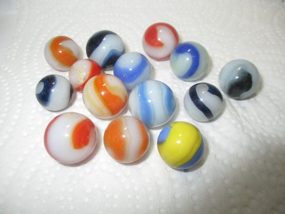 Akro Agate Corkscrews Marbles Mixed Lot Very Nice Colors | eBay