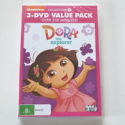 Dora the Explorer 3-DVD Value Pack (2016, 3-Disc) PAL Region 4 (260 ...