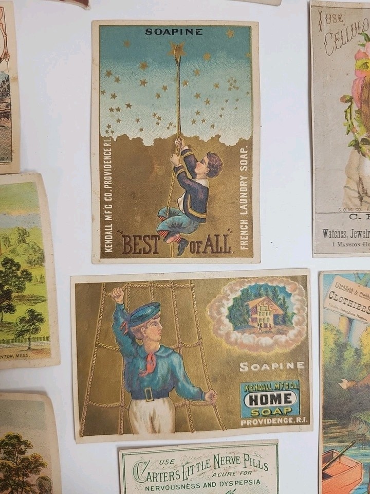 25 Piece Victorian Trade Cards Collection Mixed Advertisement | eBay