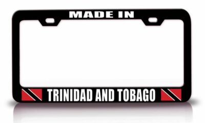 MADE IN TRINIDAD AND TOBAGO Flag Steel License Plate Frame | eBay