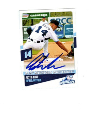 Austin Murr West Michigan Whitecaps signed autograph baseball card ...