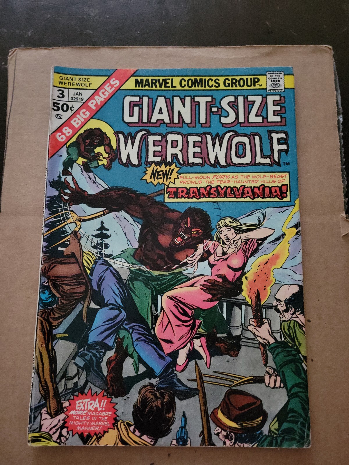 Giant-Size Werewolf #3 FN Werewolf by Night Horror MCU Gil Kane Cvr ...