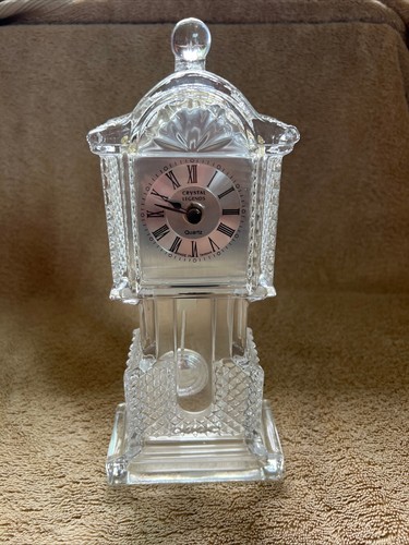 CRYSTAL LEGENDS 24% Lead Crystal Grandfather Clock By Godinger 10” Tall ...
